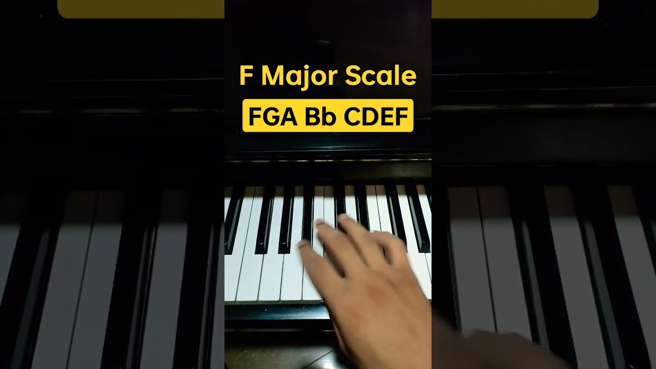 F Major Scale - Piano Tutorial