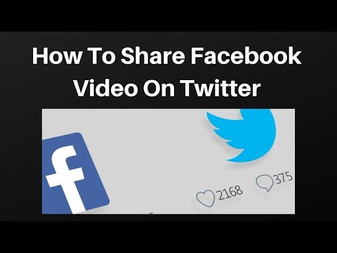 How to share facebook video on twitter