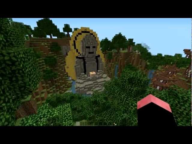 Buddha in the Forest and Small Asian Temple Minecraft Map