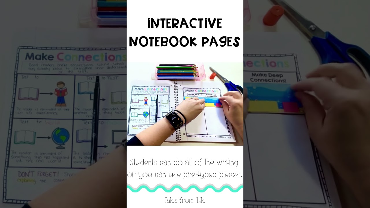 Making Text Connections Interactive Notebook Pages