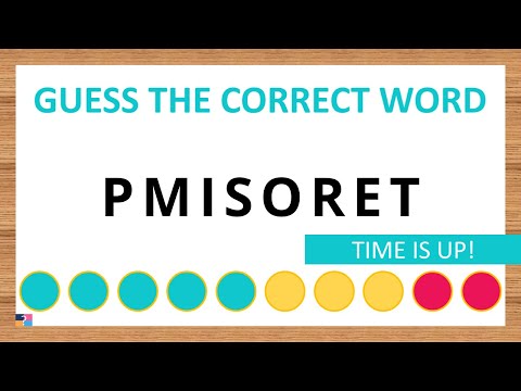 Guess the Correct Word! Unscramble in Record Time! 8 Letters | Agent Quiz