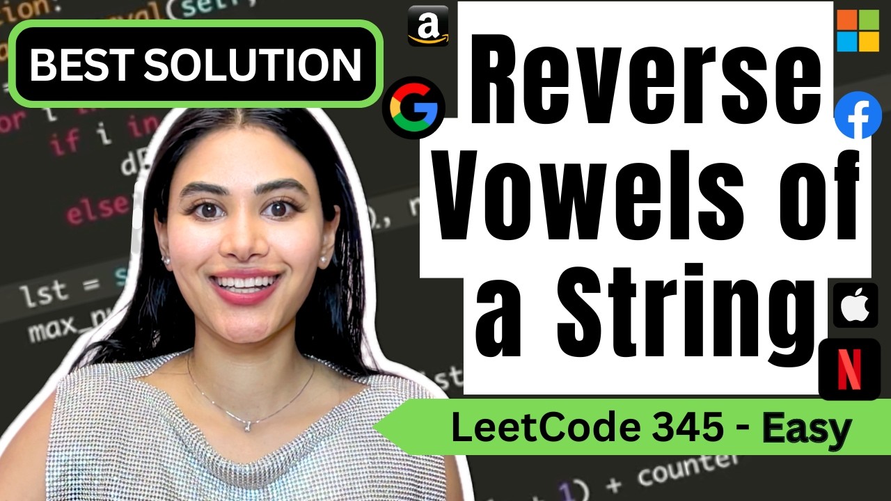 Reverse Vowels of a String - LeetCode 345 - Python #leetcode #2pointers #leetcode75
