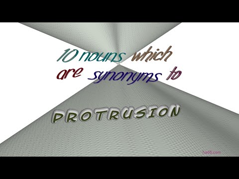 protrusion - 11 nouns which mean protrusion (sentence examples)