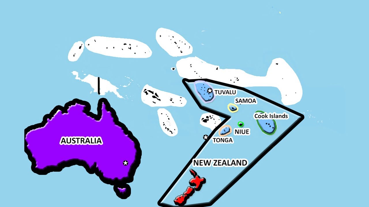Oceania, Australia/Polynesia - Rap the Map to learn the countries & capitals