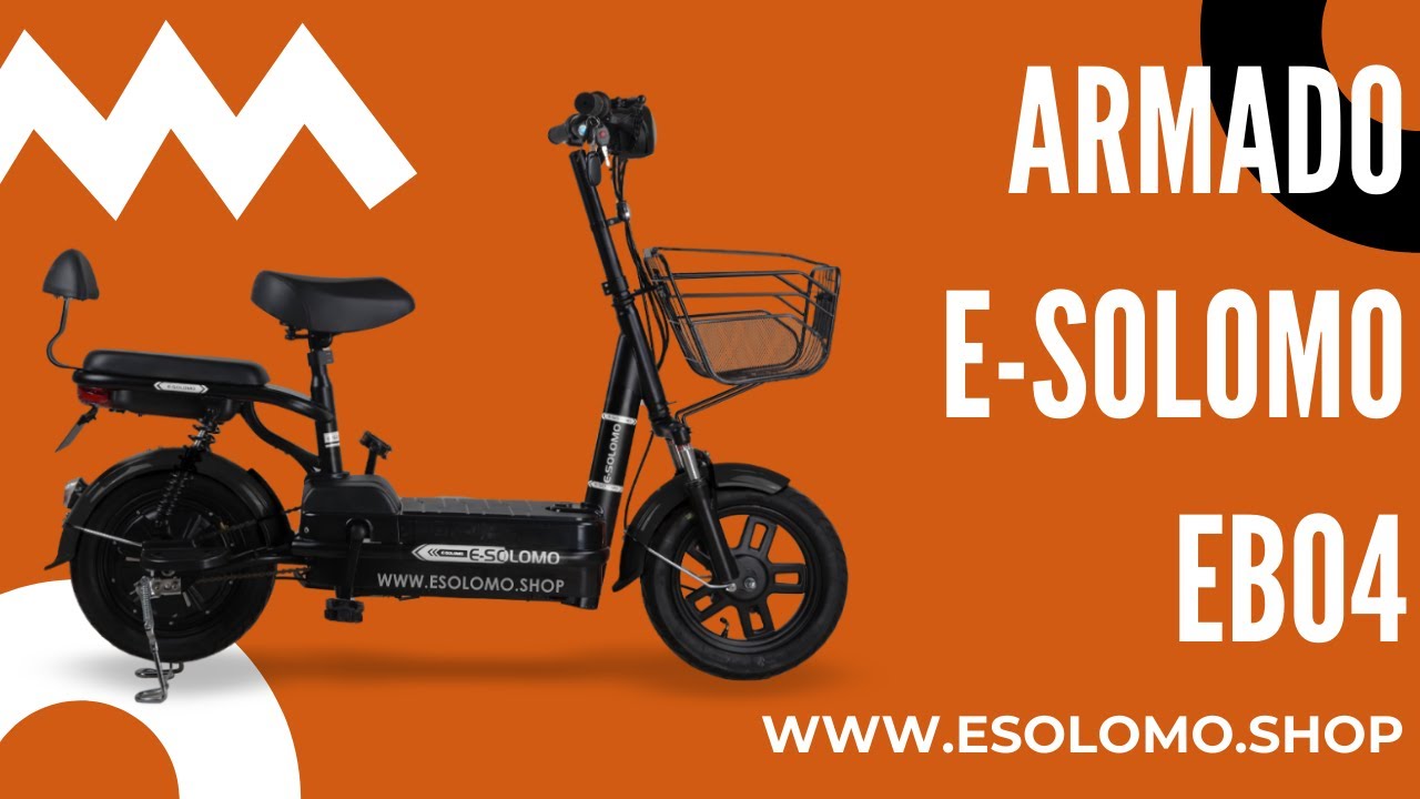 Bicicleta eléctrica E-SOLOMO EB04 armado completo