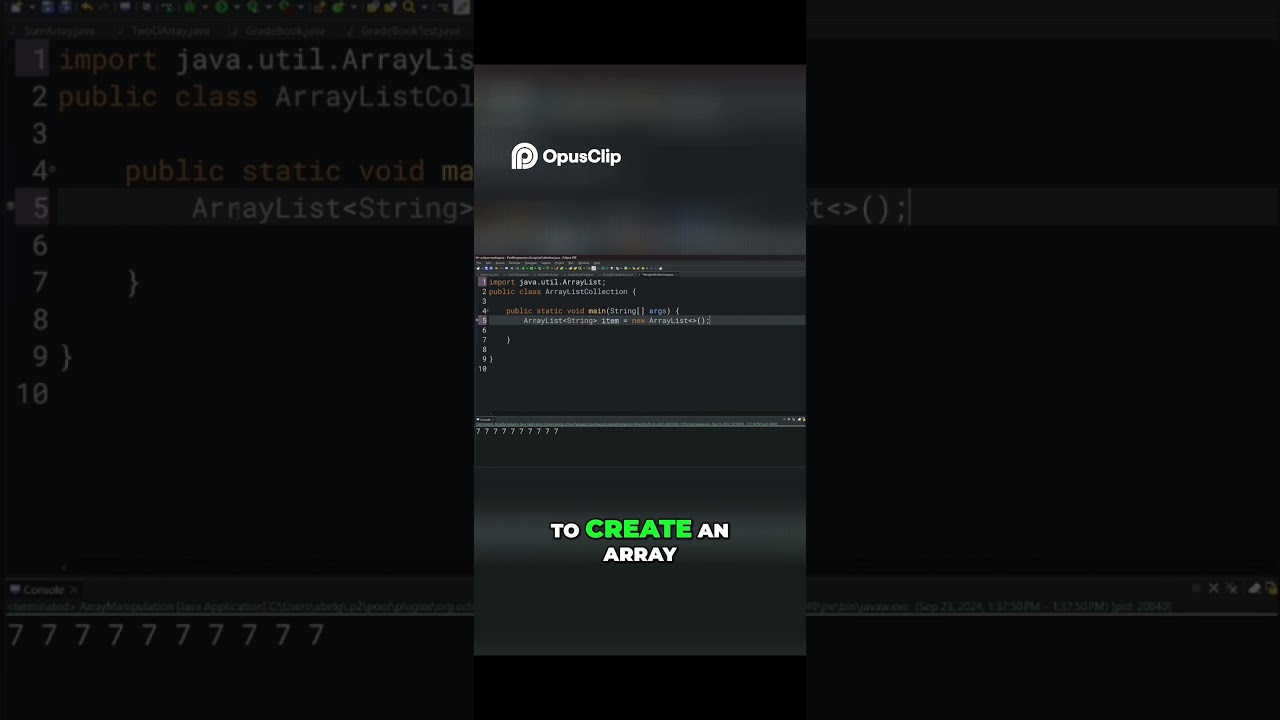 Java ArrayList Methods Explained #java #programming