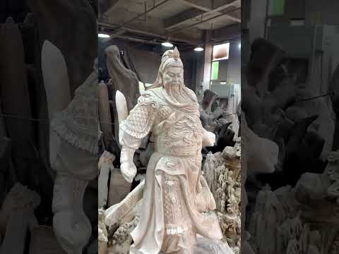 Crafting Divinity: The Making of a Large Guan Gong Wood Sculpture
