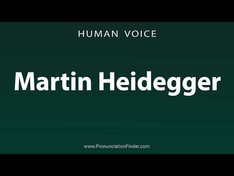 How To Pronounce Martin Heidegger