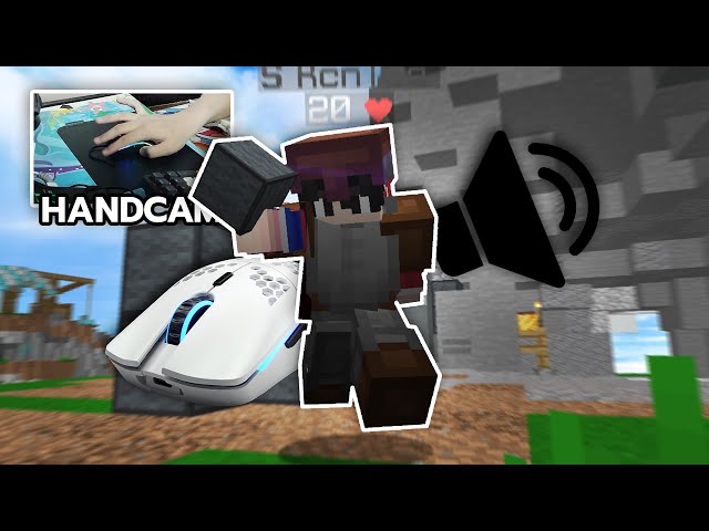 Keyboard + Mouse Sounds ASMR with HANDCAM | Hypixel Bedwars | วิดีโอครี ...