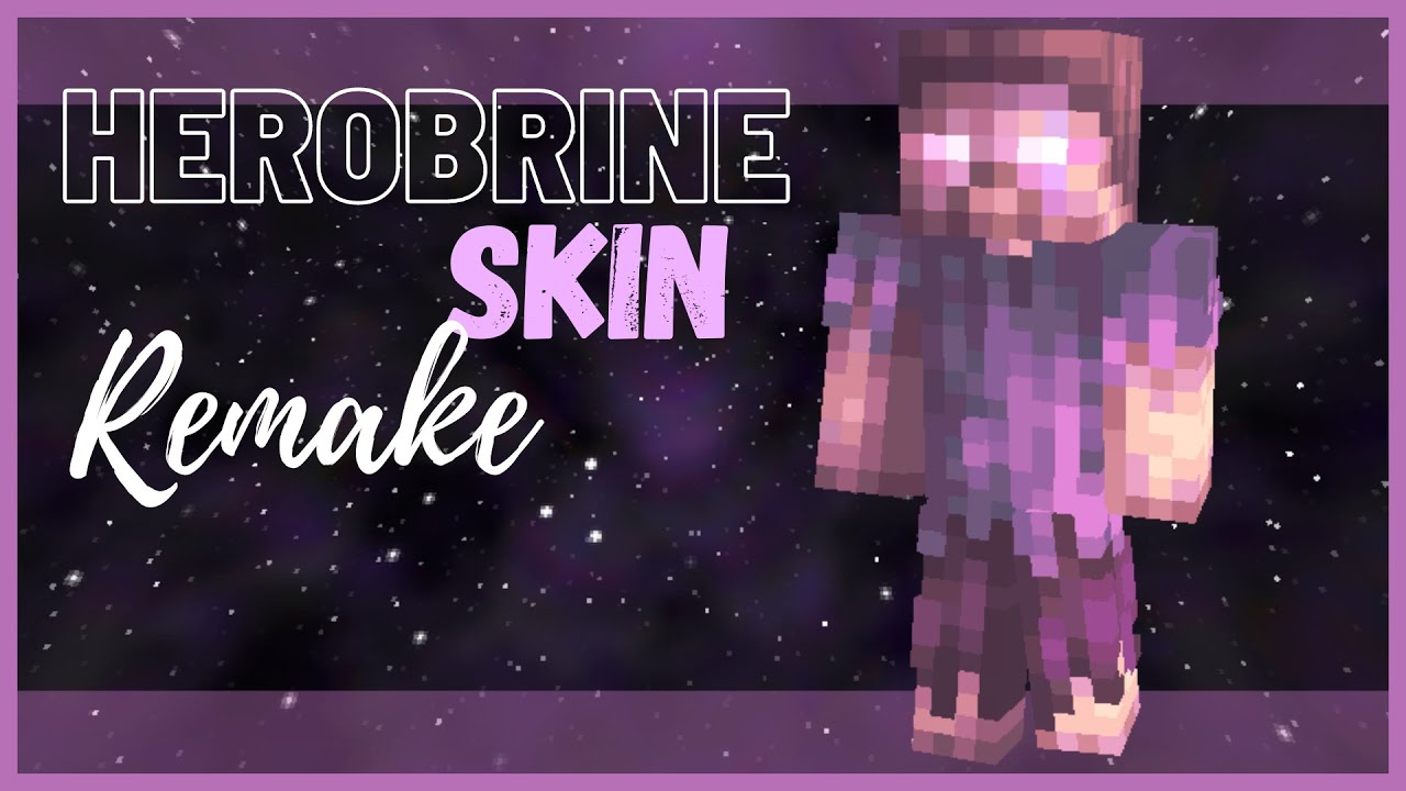 HEROBRINE Minecraft skin REMAKE | Speedpaint