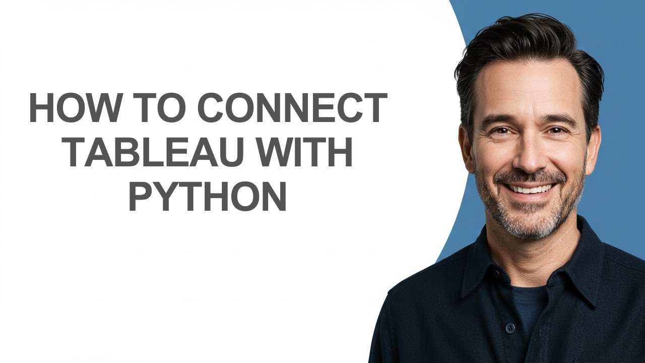 How to Connect Tableau with Python - KevinHowTo