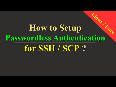 Two methods to setup Passwordless for SSH and SCP, the second method is supper easy!