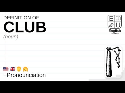 CLUB meaning, definition & pronunciation | What is CLUB? | How to say CLUB