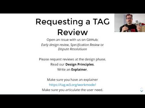 TPAC 2020 W3C Technical Architecture Group (TAG) update: Principles for the Web