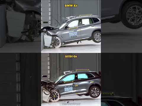 AUDI Q5 VS BMW X3 CRASH TEST #automobile #autoinnovation #luxury #automobile #audiq5 #bmwx3