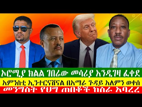 ኦሮሚያ ክልል ገበሬው መሳሪያ እንዲገዛ ፈቀደ፣ መንግስት የህግ ጠበቆች ከስራ አባረረ፣አምንስቲ ኢንተርናሽናል ...