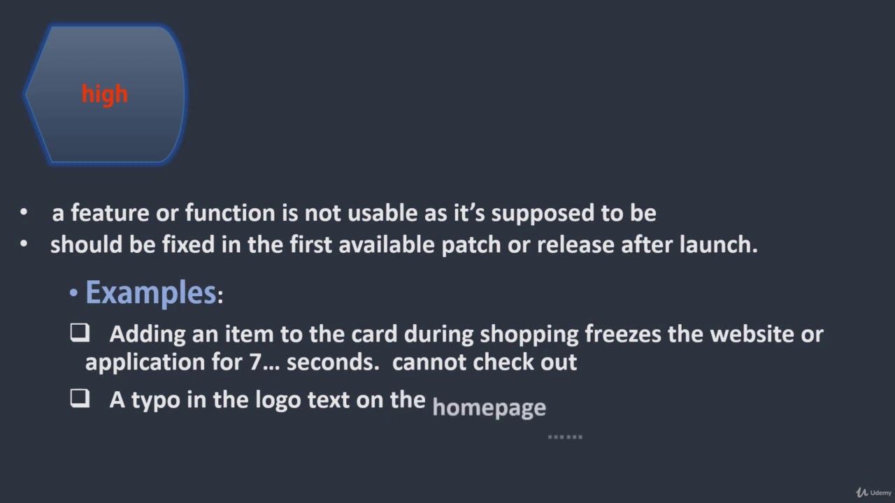 software testing - Bug Severity Level