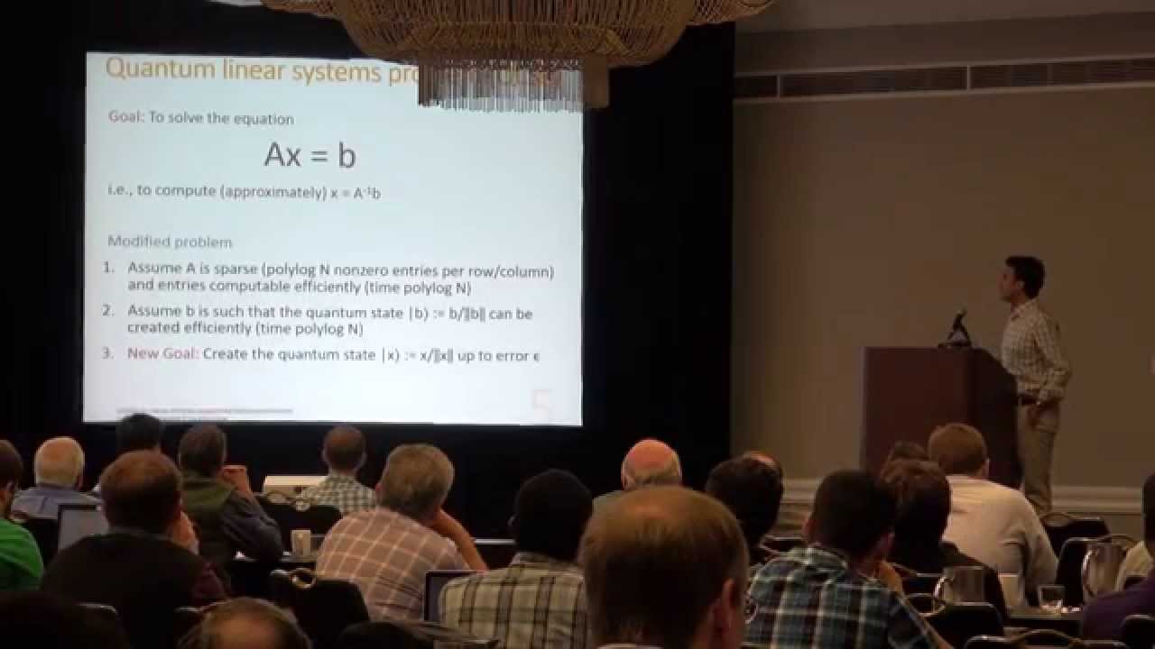 Robin Kothari: Quantum Linear Systems Algorithms with Exponentially Improved Dependence on Precision