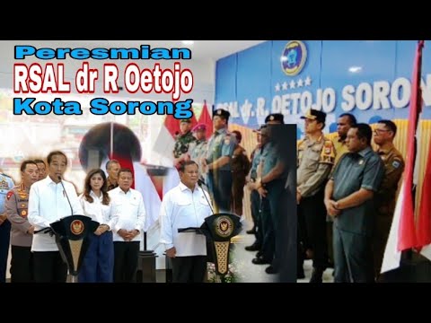 Presiden Jokowi Didampingi Menhan Prabowo, Resmikan RSAL dr R Oetojo ...