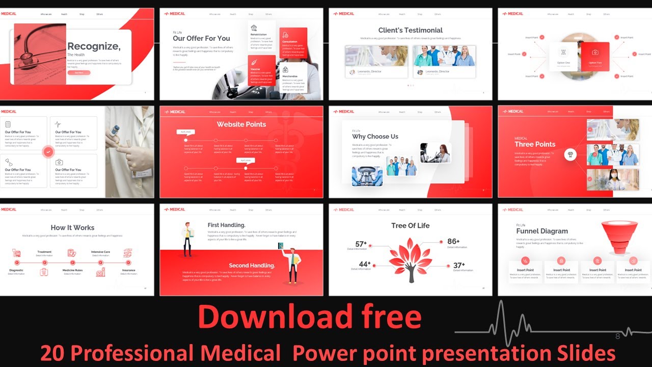 Medical powerpoint presentation template #01 | Free Download | one skill presentation