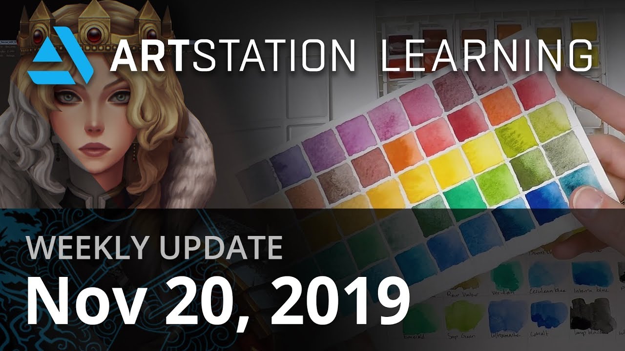 ArtStation Learning Update: Hand Painting Textures, Introduction to Watercolor