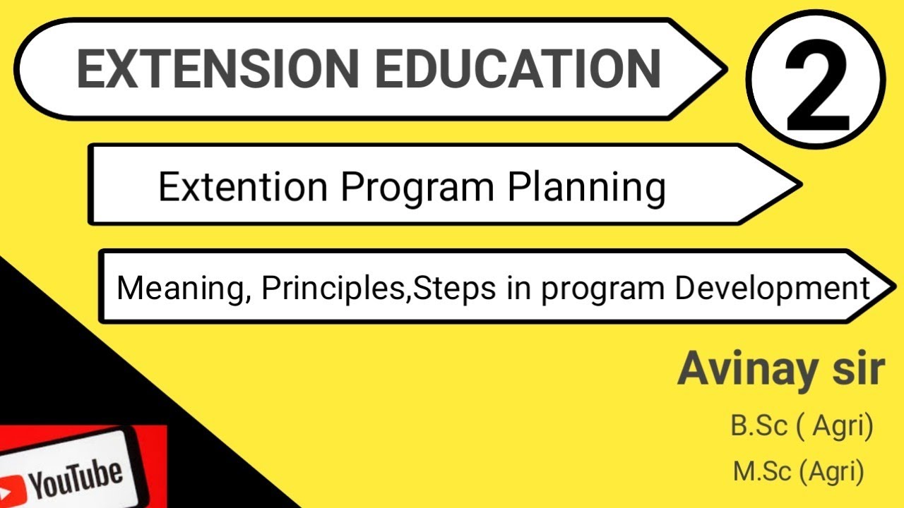 Extention Program Planning