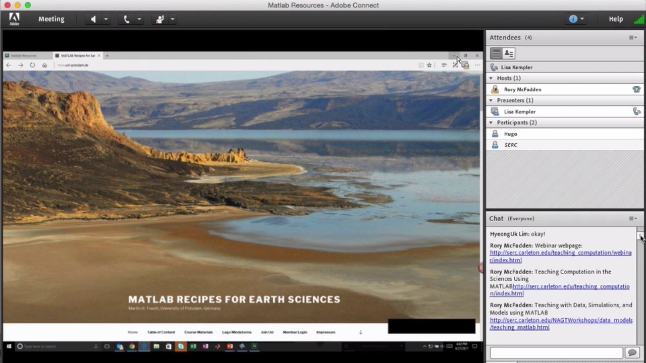 Developing Computational Skills in the Sciences with Matlab