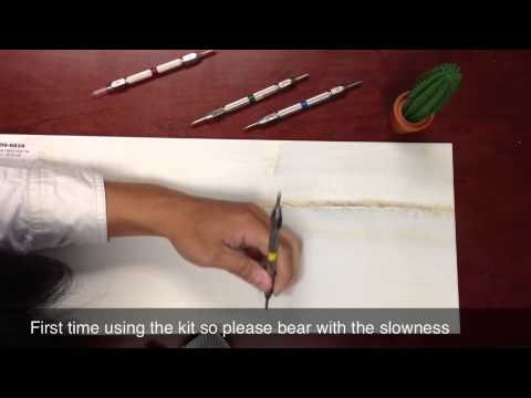 How To Use The MOHS Hardness Test Set On GlazedTile
