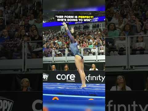 She came 1st place even with a fall💀 #gymnastics #fall #simonebiles #vault #edit #opponent