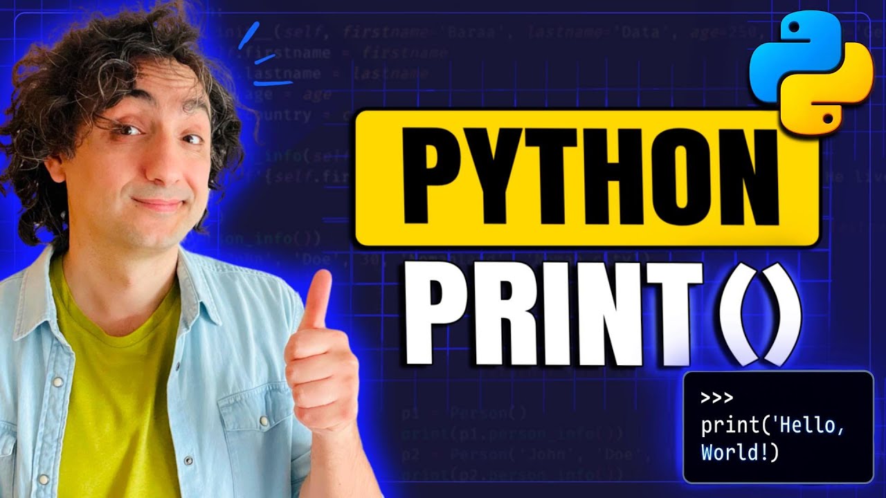Python Print Function: Visually Explained | #Python Course 4