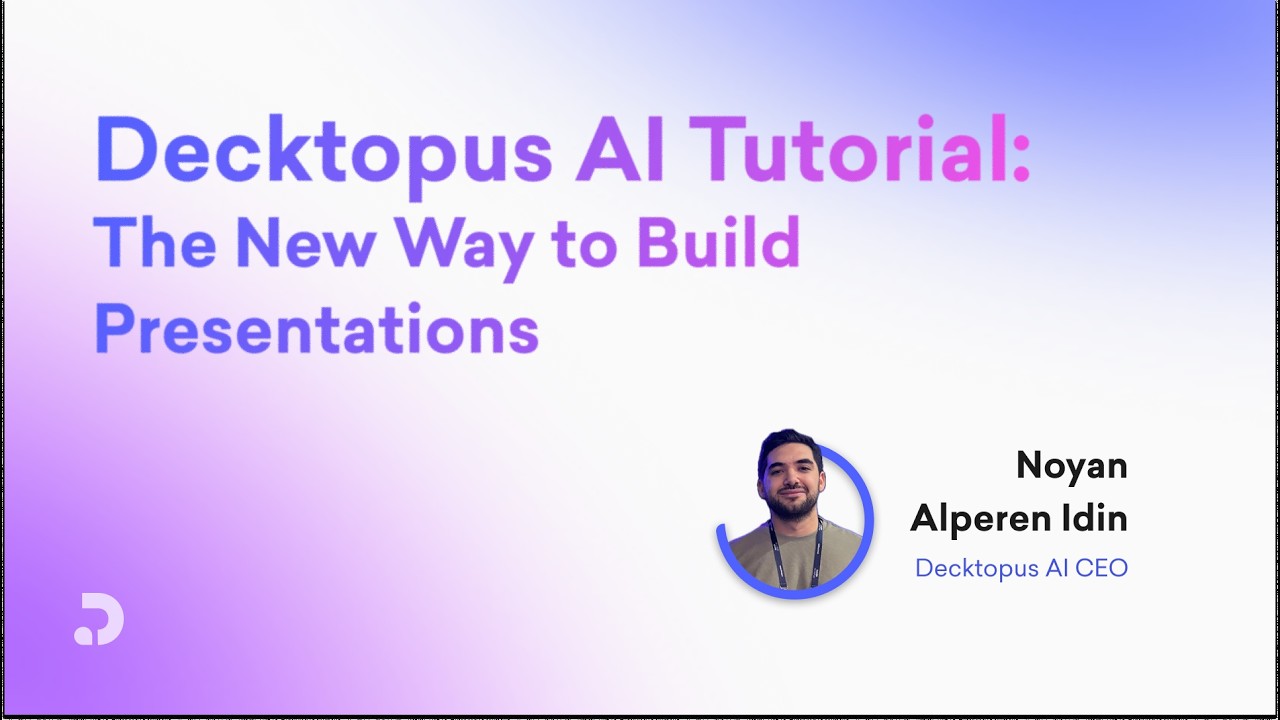 Decktopus AI Tutorial: The New Way to Build Presentations
