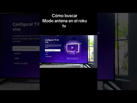 Cómo buscar la antena en la tv #roku #viral #canales #youtube