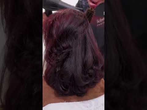 Purple Red Wine Hair Colour 💜🍇🍷#shorts #hair #hairstyle #haircut #art #fashion #color #cute #asian