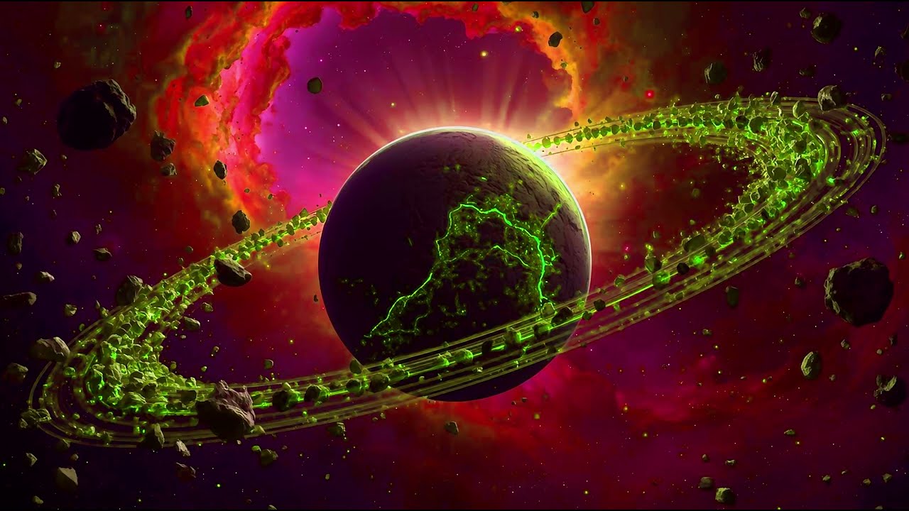 The Alien Ring World Wallpaper 4K