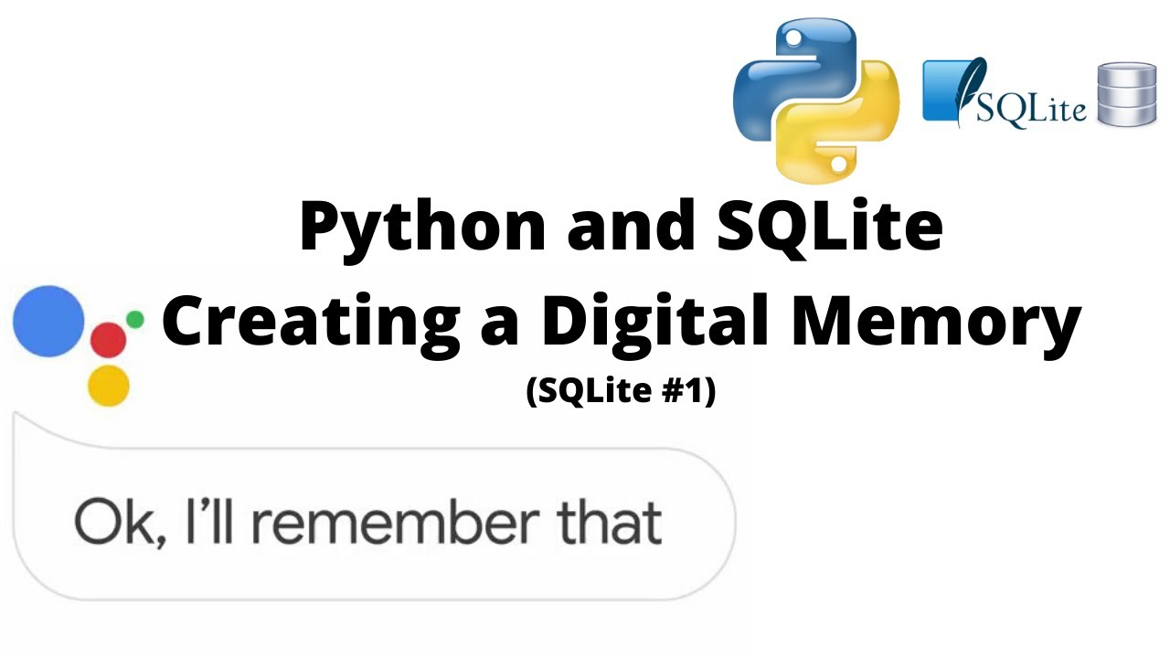 Python SQLite Creating a Digital Memory Database | #47 (SQLite #1)