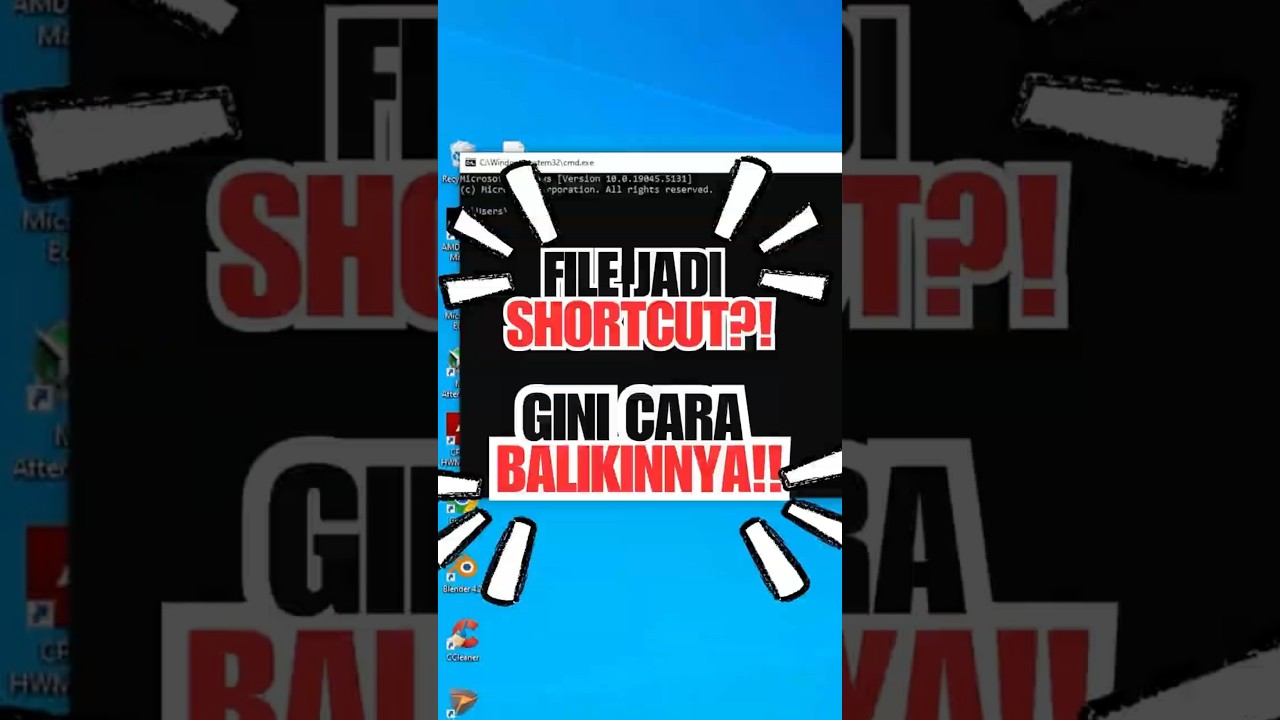 Cara Mengembalikan File yang Terkena Virus Shortcut! (Restore Files Affected by Shortcut Virus!)