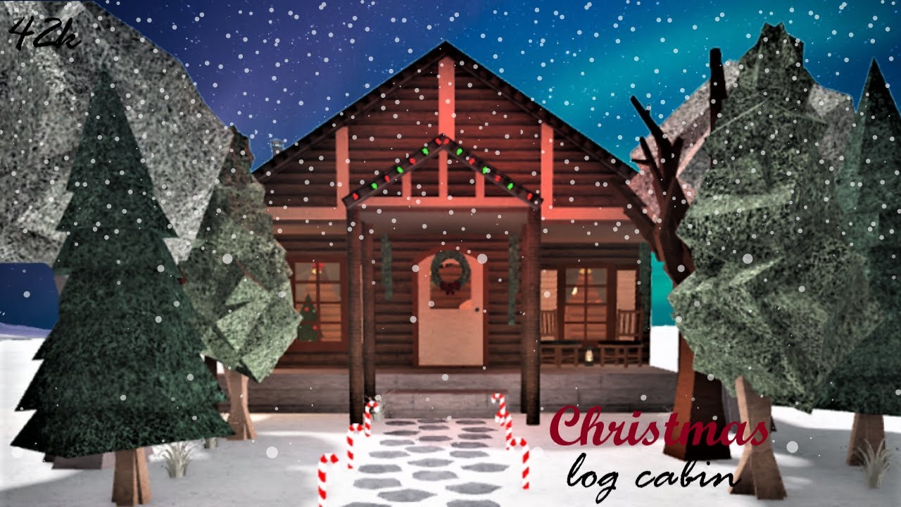 Christmas log cabin - BLOXBURG - 42k