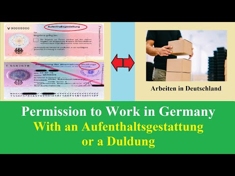 Permission to Work in Germany with an Aufenthaltsgestattung or a Duldung