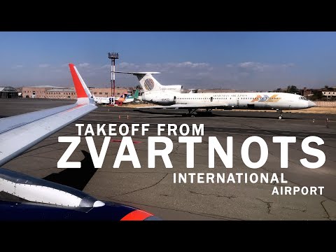 TAKEOFF FROM ZVARTNOTS INT. AIRPORT IATA:EVN, ICAO:UDYZ | AEROFLOT FLIGHT SU1859 AIRBUS A320(VP-BFA)