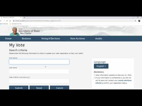 How To Use "My Vote" in Oregon
