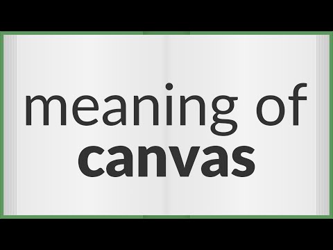 Canvas | meaning of Canvas