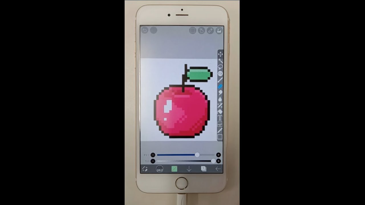 【ibisPaint】 How to draw Pixel Art #Short