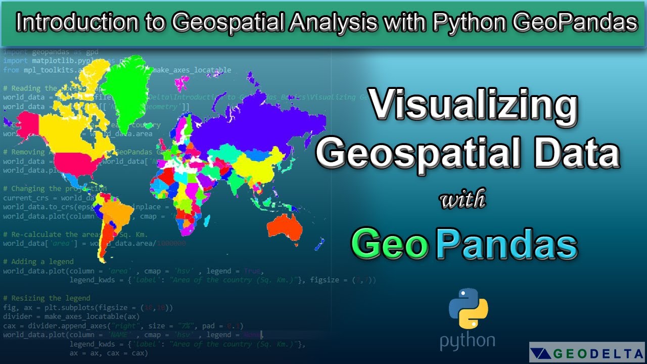 Introduction to Visualizing Geospatial Data with Python GeoPandas