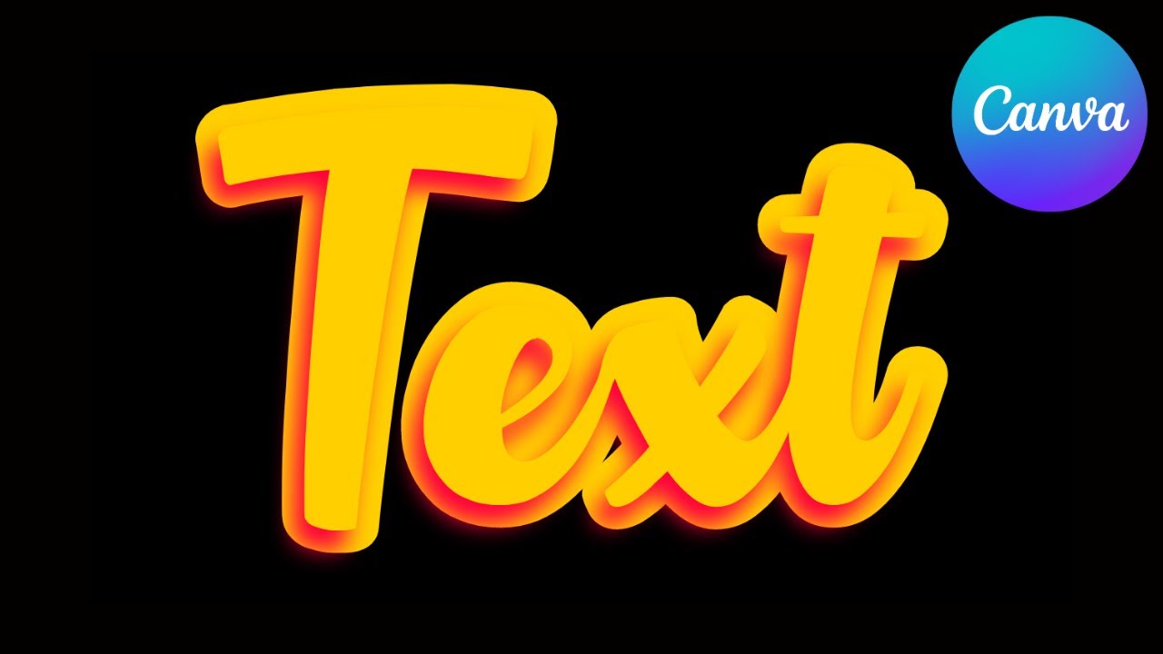 Canva Typography Tutorial - 3D Text Effect Style