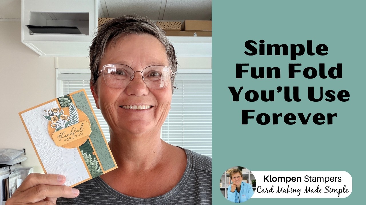 Easy Fun Fold Card Template (Use Any Stamps, Ink & Paper)