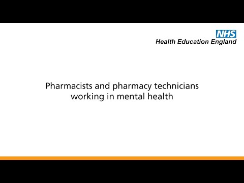 Pharmacists and pharmacy technicians working in mental health