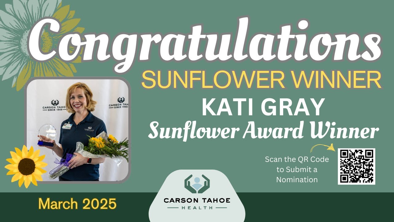 Celebrating Excellence: Kati Gray - Carson Tahoe Health's 2025 Sunflower Award Winner