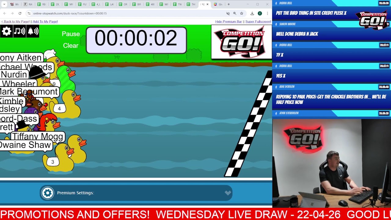 ANNOUNCING WINNERS LIVE - 22/04/26