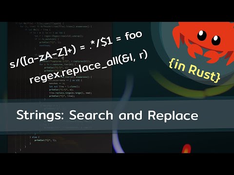 Rust Programming Exercises: Strings Search and Replace