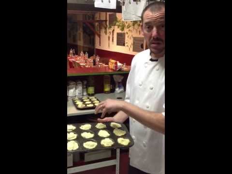 Head Chef Jason Shaw preparing Apple Tarte Tatin in France